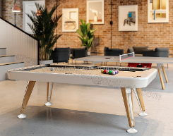 Designer's Latest Design Full Of Futuristic Toughened Glass Table Legs ...