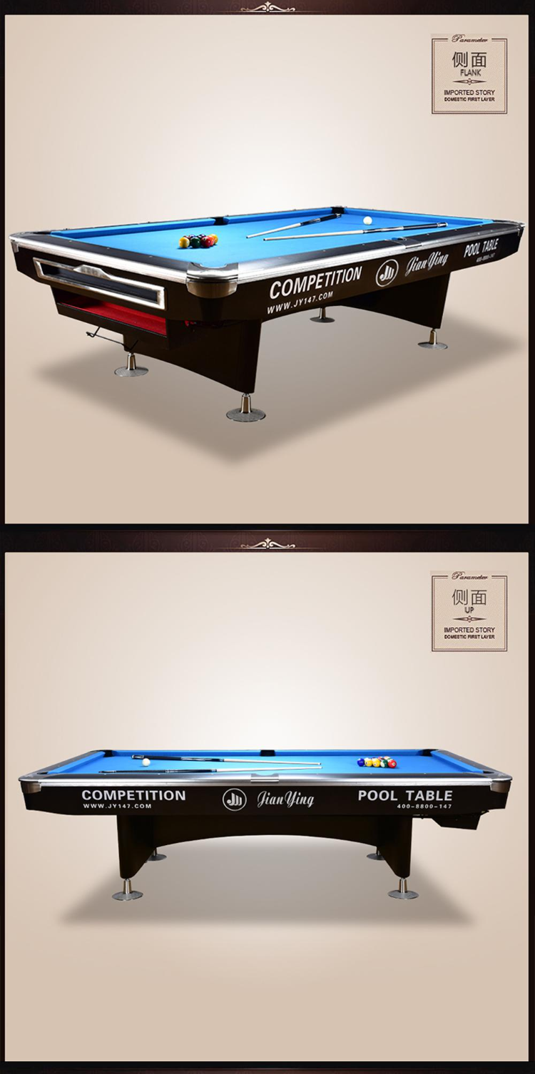 Imported Wood Cushion Jianying Luxury Super 9ft Pool Table For Custom ...