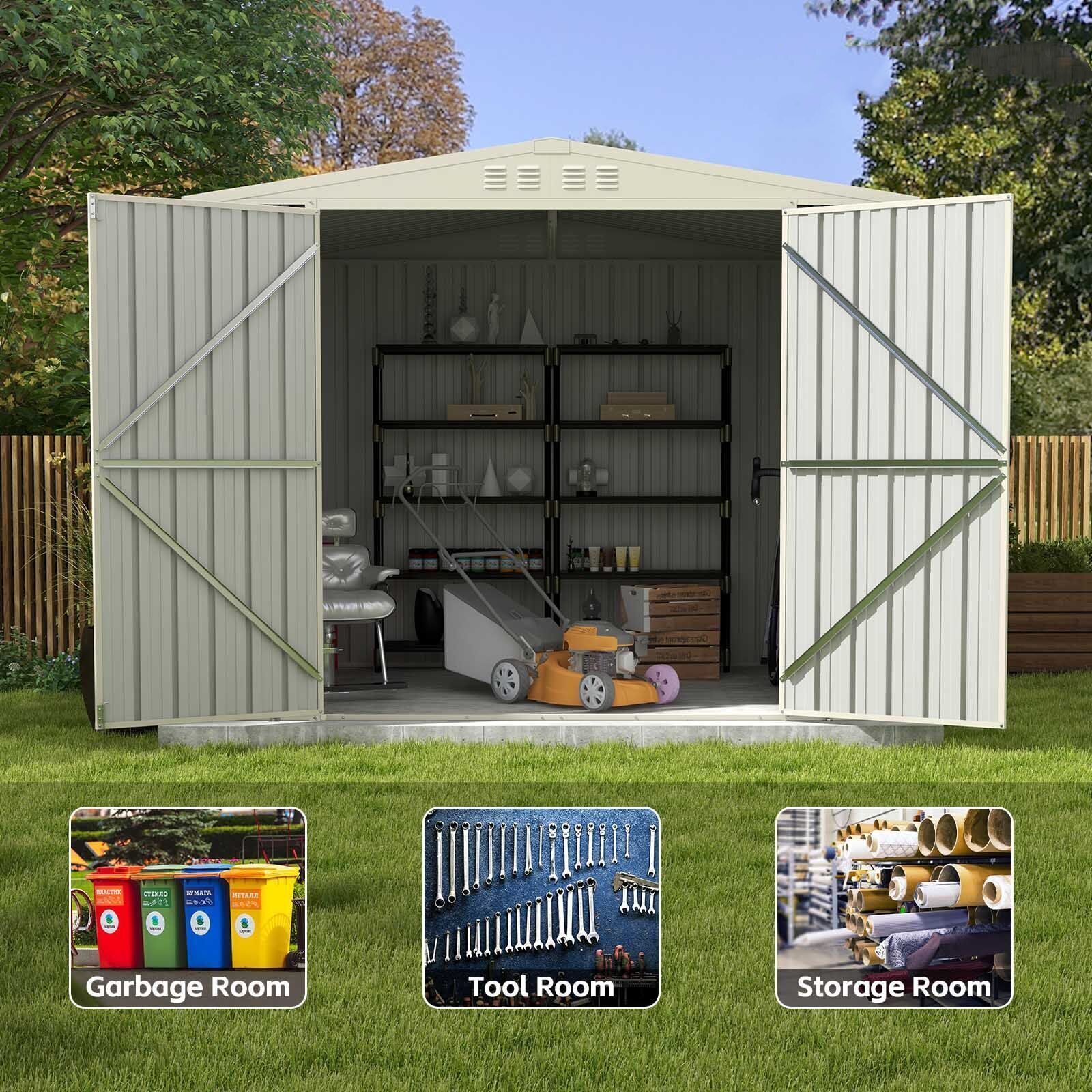 Buy Wholesale China Assembly Metal Garden Shed Storage House Large ...