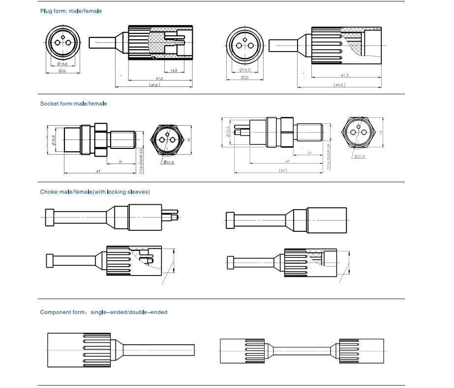 Deep Sea General Series Of Rubber Wet Plug Electrical Connector ...