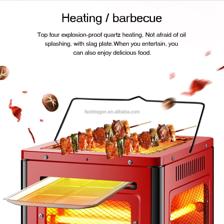Portable Quartz Electric Heater 2000w Fast Heating Quartz Tubes ...