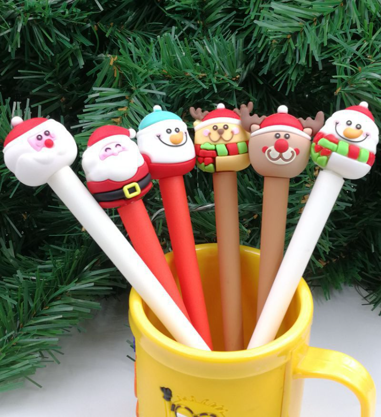 Wholesale Custom Silicone 3d Character Pen Cap Rubber Pvc Ball Pen With ...