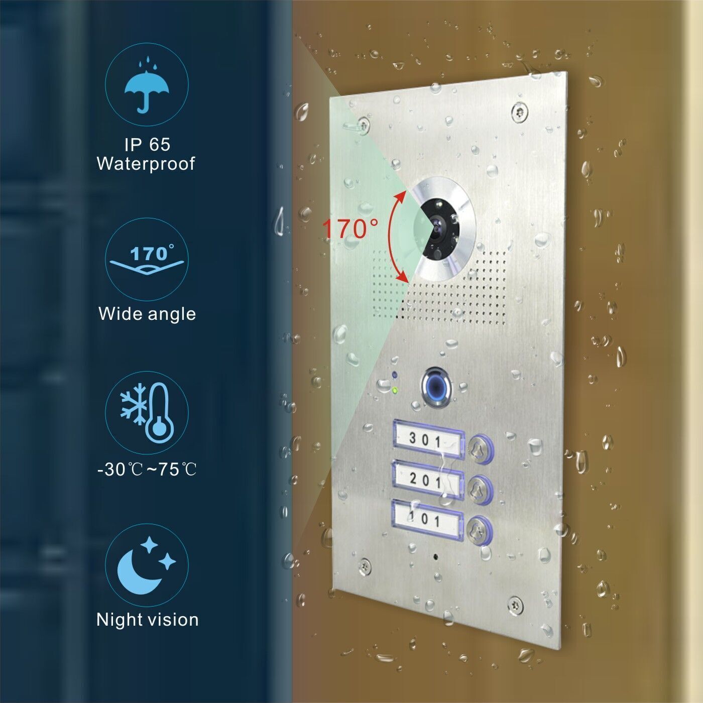 2wire Wireless Video Door Phone For Apartment - China Wholesale ...