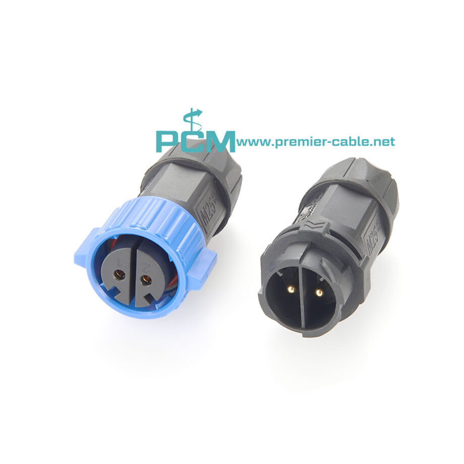 Buy Wholesale China 2 Pin 25a Waterproof Power Connector & M25 Ip67 ...