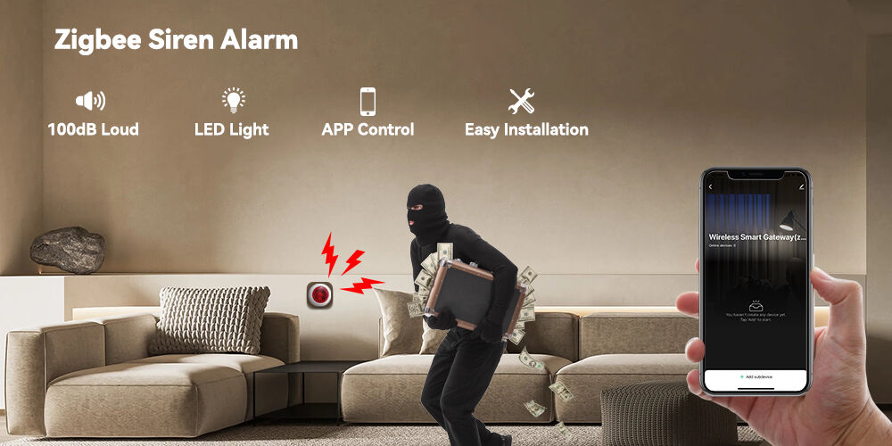 Smart Home Iot Wireless Zigbee Z-wave Siren Alarm For Public Residences ...