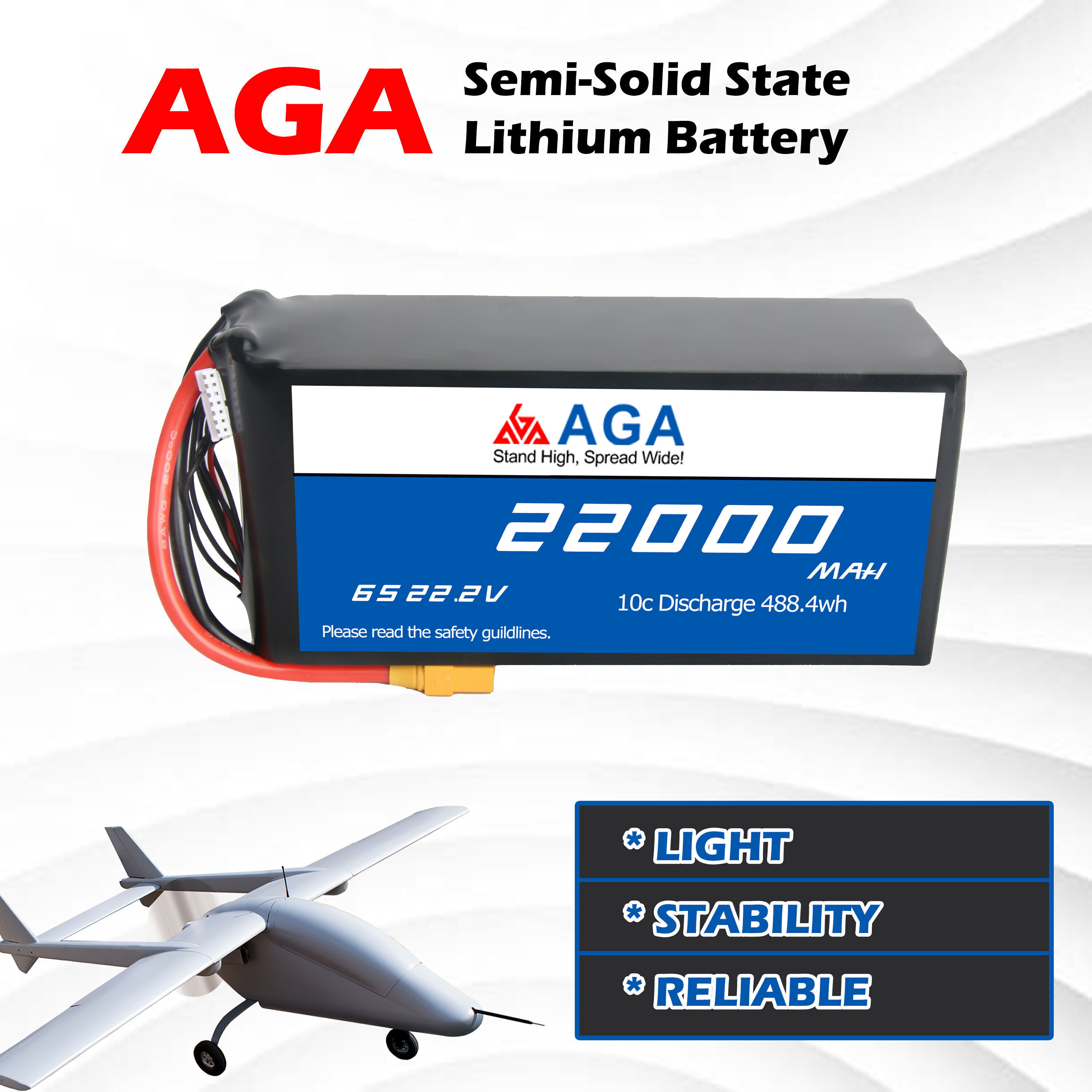 Buy Wholesale Hong Kong SAR Aga Semi Solid State 22000 Mah 6s 22.2v 10c ...