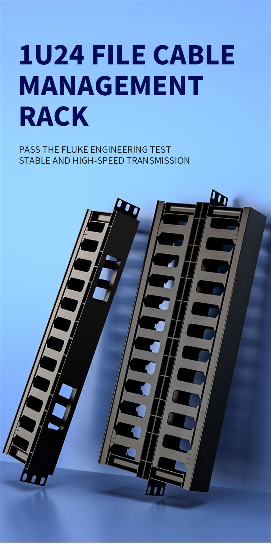 Buy Wholesale China 19inch 24port Horizontal Plastic Rack Mount Network ...