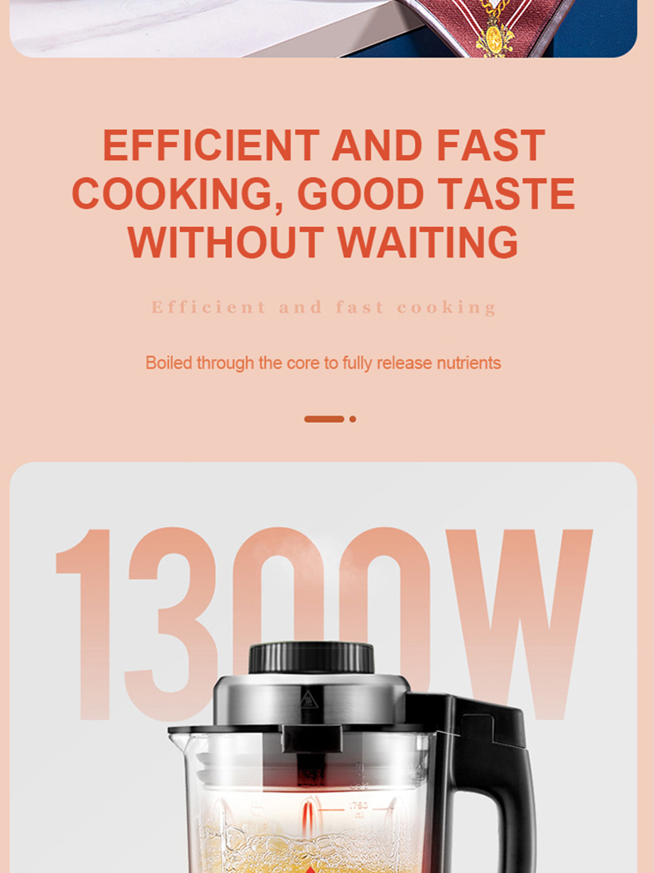 High Power Multifunctional Heating Blender With High Standard Glass Jar ...