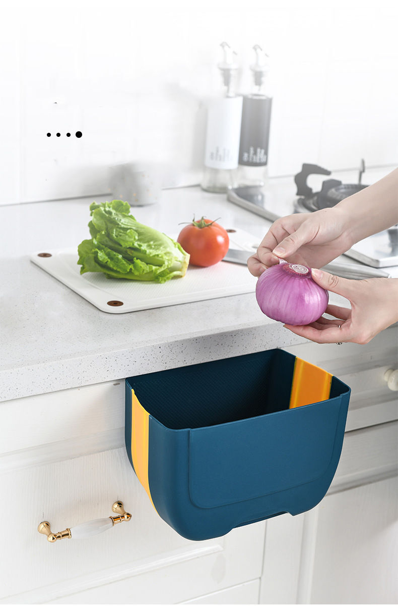 Wall-mounted Oem Foldable Waste Bin For Kitchen Cabinet Door, Hanging ...