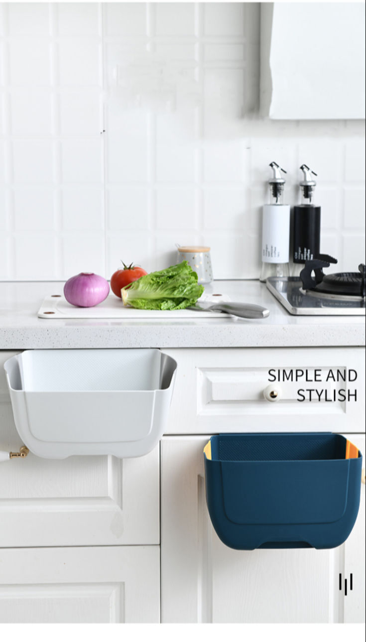 Wall-mounted Oem Foldable Waste Bin For Kitchen Cabinet Door, Hanging ...