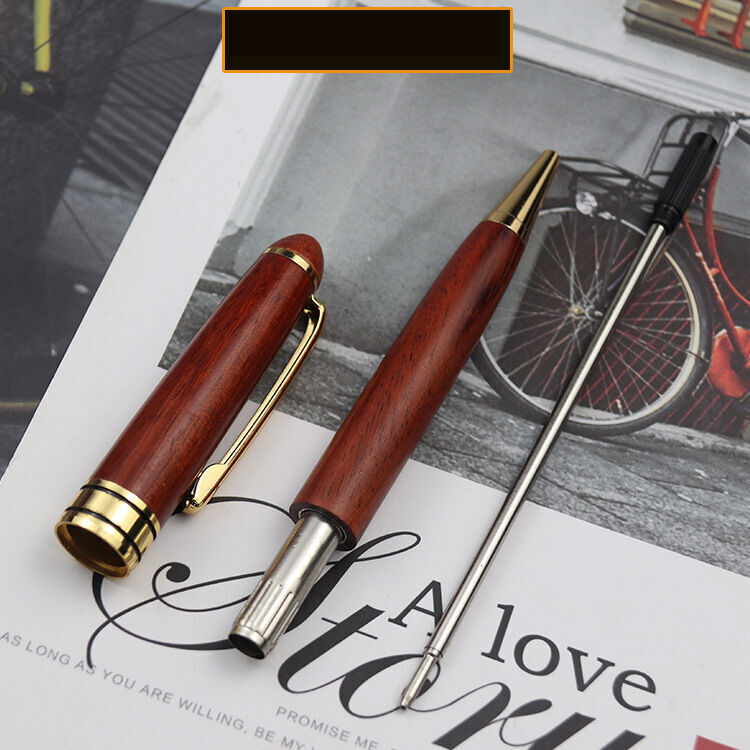 Buy Wholesale China Home Office School Black Ink Gel Pen In Wooden ...