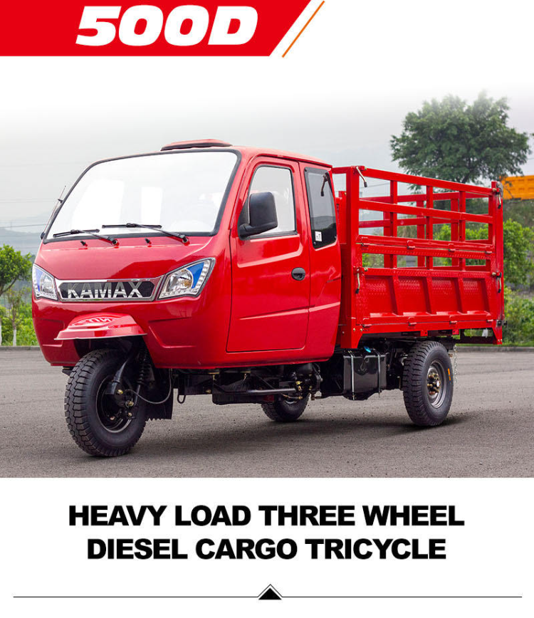 Kamax Auto Self Load 1.8l Three Wheel Diesel Motorcycle Cargo Motorized ...