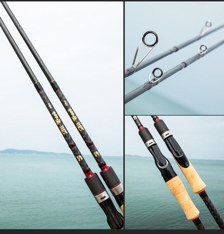 Noeby All Good Pro 7' 8' Fishing Rods With Spinning Reel Carbon Rod ...