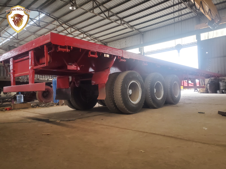 Cimc 3 Axles 20ft 40ft Used Flatbed Semi Container Truck Trailer Price $2700 - Wholesale China ...