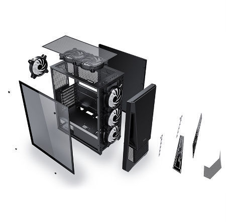 Buy Wholesale China Aojie 2051 Front With Argb Strip Support Atx/matx ...