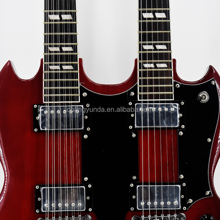 Buy China Wholesale Krait 6 String Electric Guitar Double Head Red ...