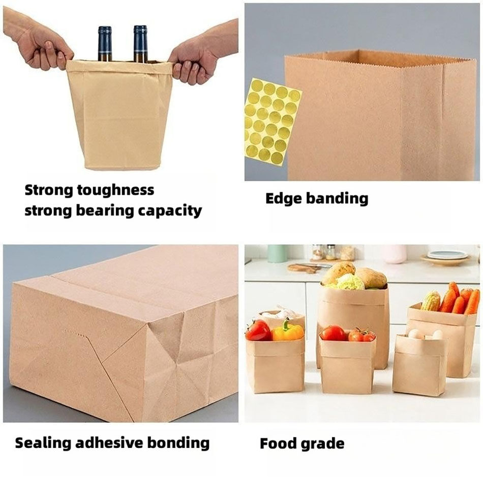 Buy Wholesale China Custom Kraft Take Away Paper Packing Bag Fast Food