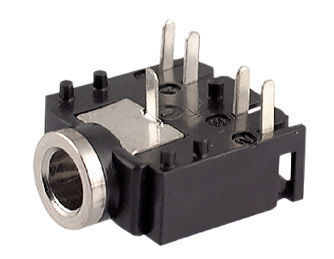 Audio Connector 5p 3.5mm Panel Mount Stereo Phone Jack, Rohs Directive ...