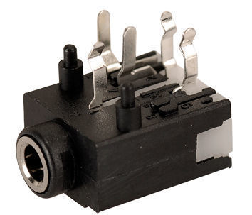 Audio Connector 5p 3.5mm Panel Mount Stereo Phone Jack, Rohs Directive ...