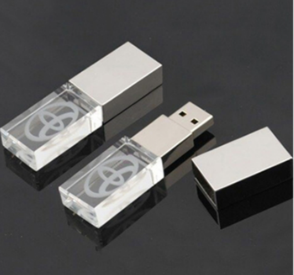 Metal High Speed Crystal Usb Flash Drive , Crystal Thumb Drive - Buy ...