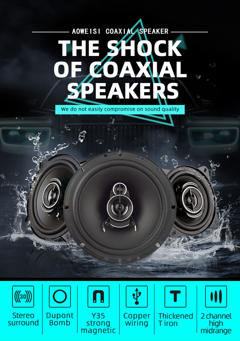 Buy Wholesale China New Design 4 Inches 3 Way Coaxial Speaker Car Audio ...