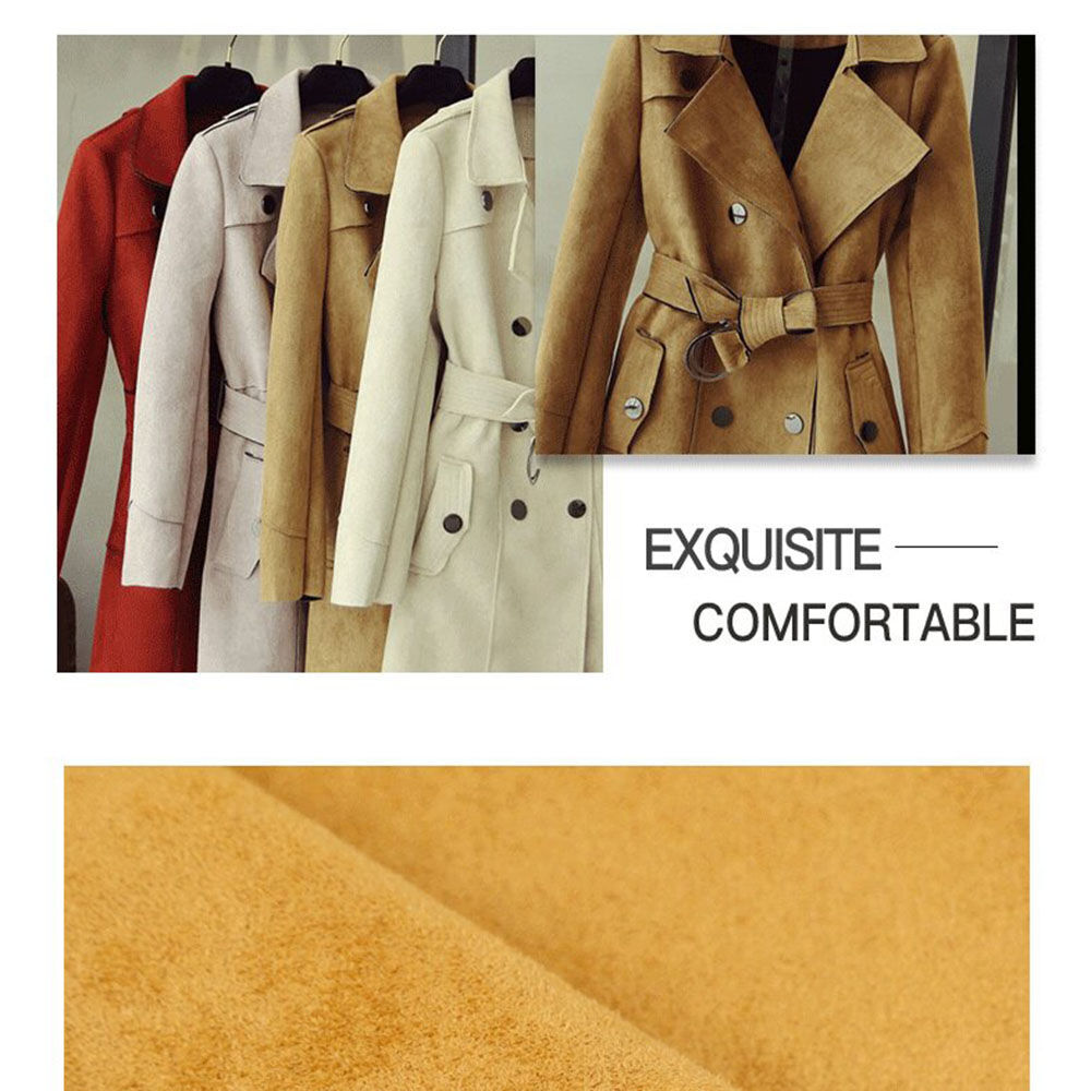 Fm High Quality Real Suede Thick 95% Polyester 5% Spandex Scuba Suede ...