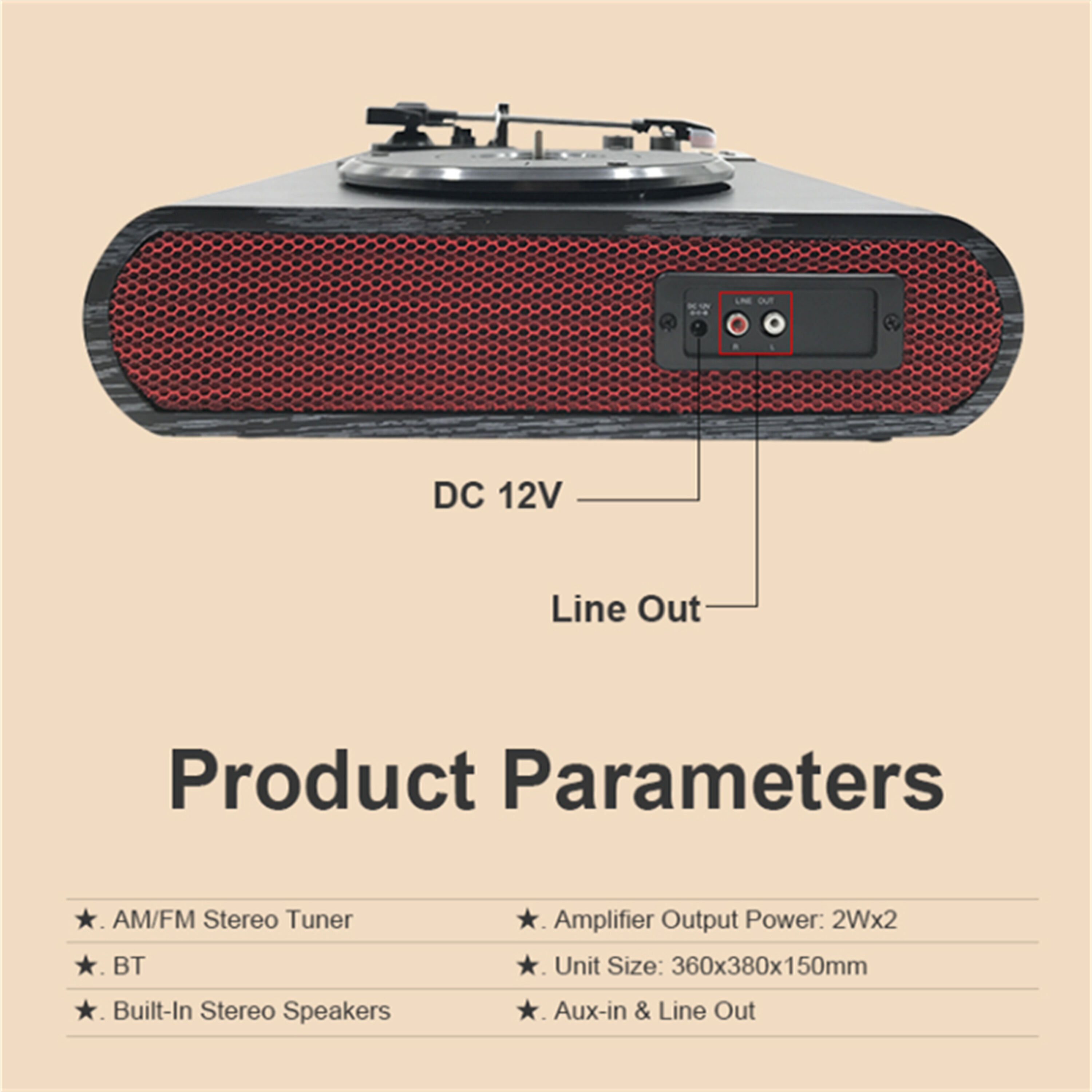 Cheap Nostalgic 3-speed Wooden Radio Turntable Record Player $37.7 ...