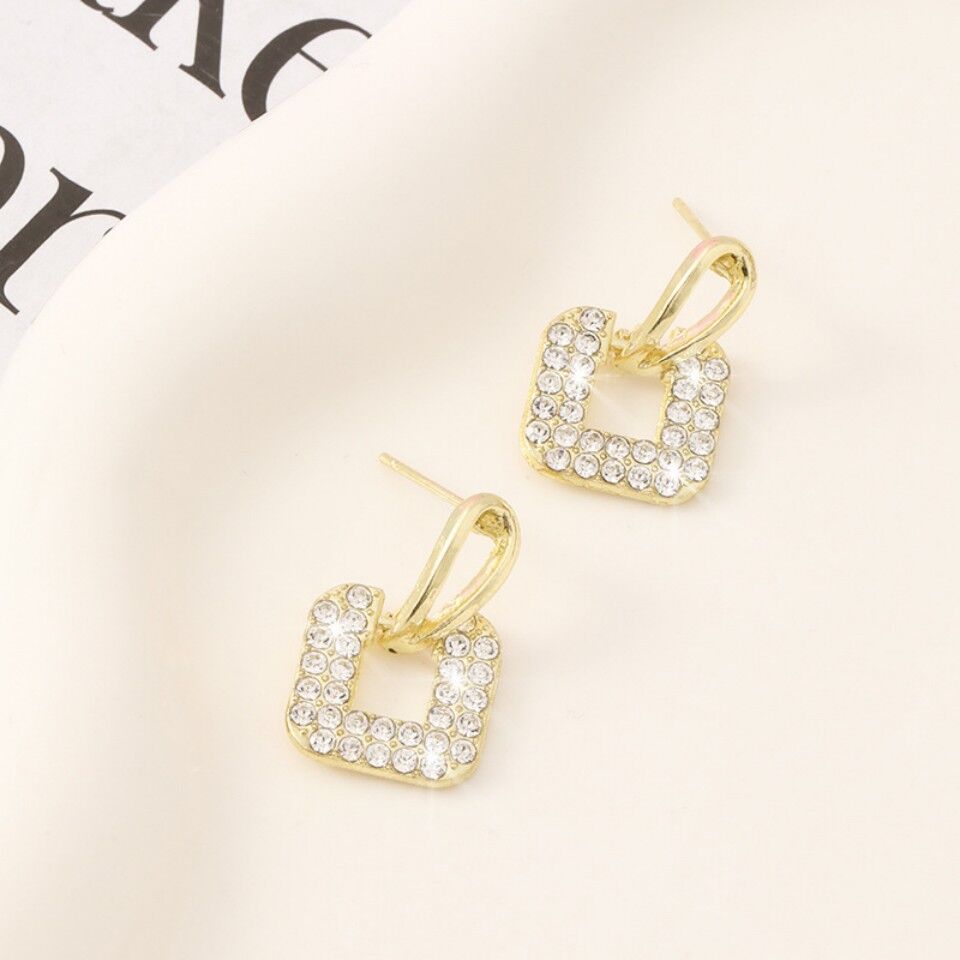Buy Wholesale China Factory Wholesale S925 Silver Needle Stud Geometric Diamond Stud Stud ...