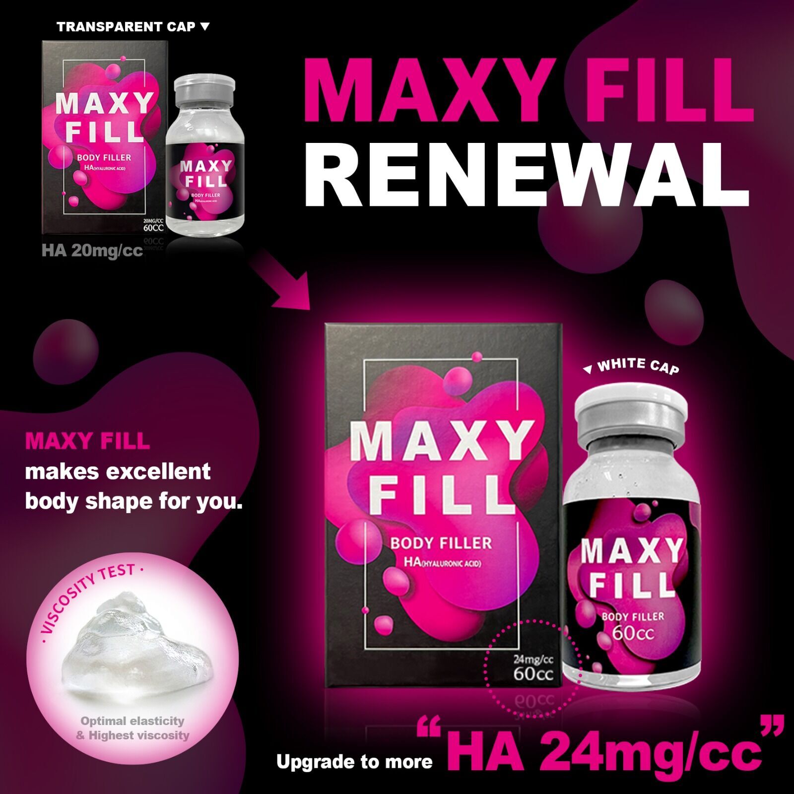 Buy Wholesale China Maxy Fill Sedyfill Maxyfill Body Filler Hialu Ronic Acid Ha Der Mal Filler ...
