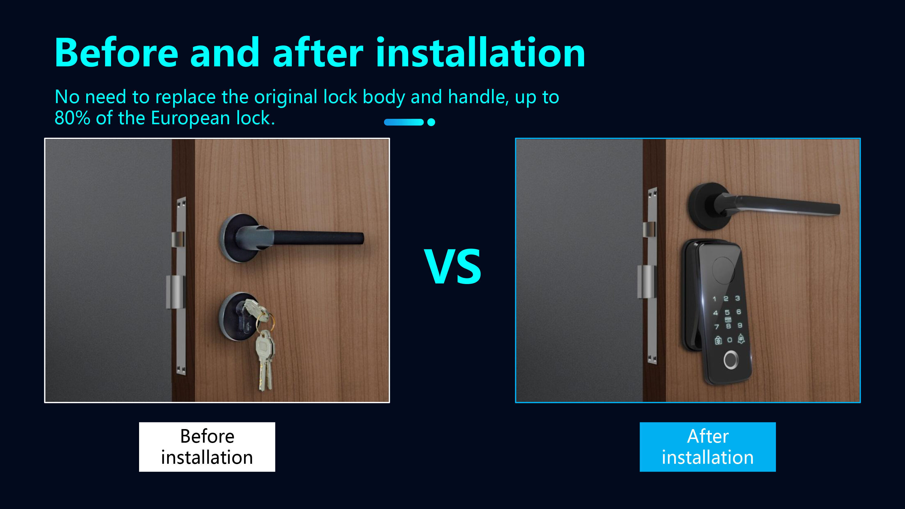 Buy Wholesale China Smart App Hotel System Home Deadbolt Mortise ...