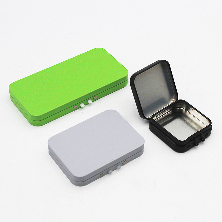 Pre Roll Child Proof Container Hinged Metal Tin Cans Child Resistant ...