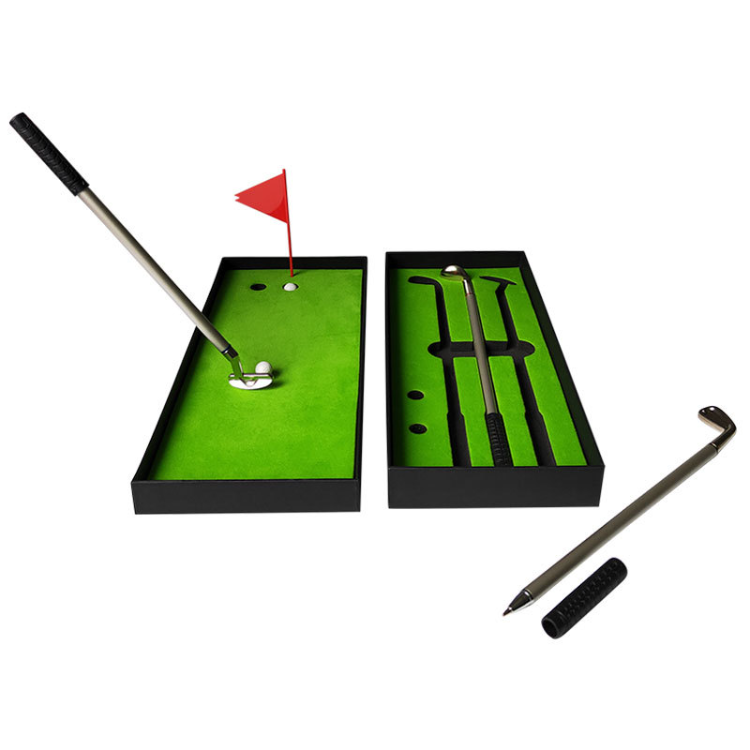 Pen Set Men Dad Putting Green Desktop Gag Office Desk Sports Games Mini ...