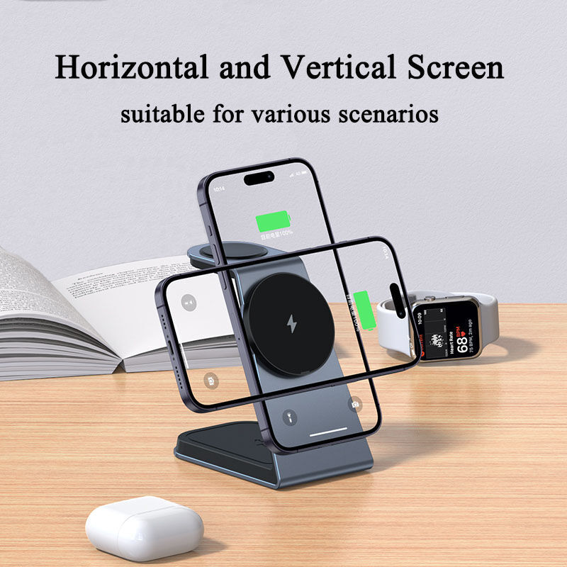 Buy Wholesale China High Quality 3 In 1 Wireless Charger Stand 15w Fast ...