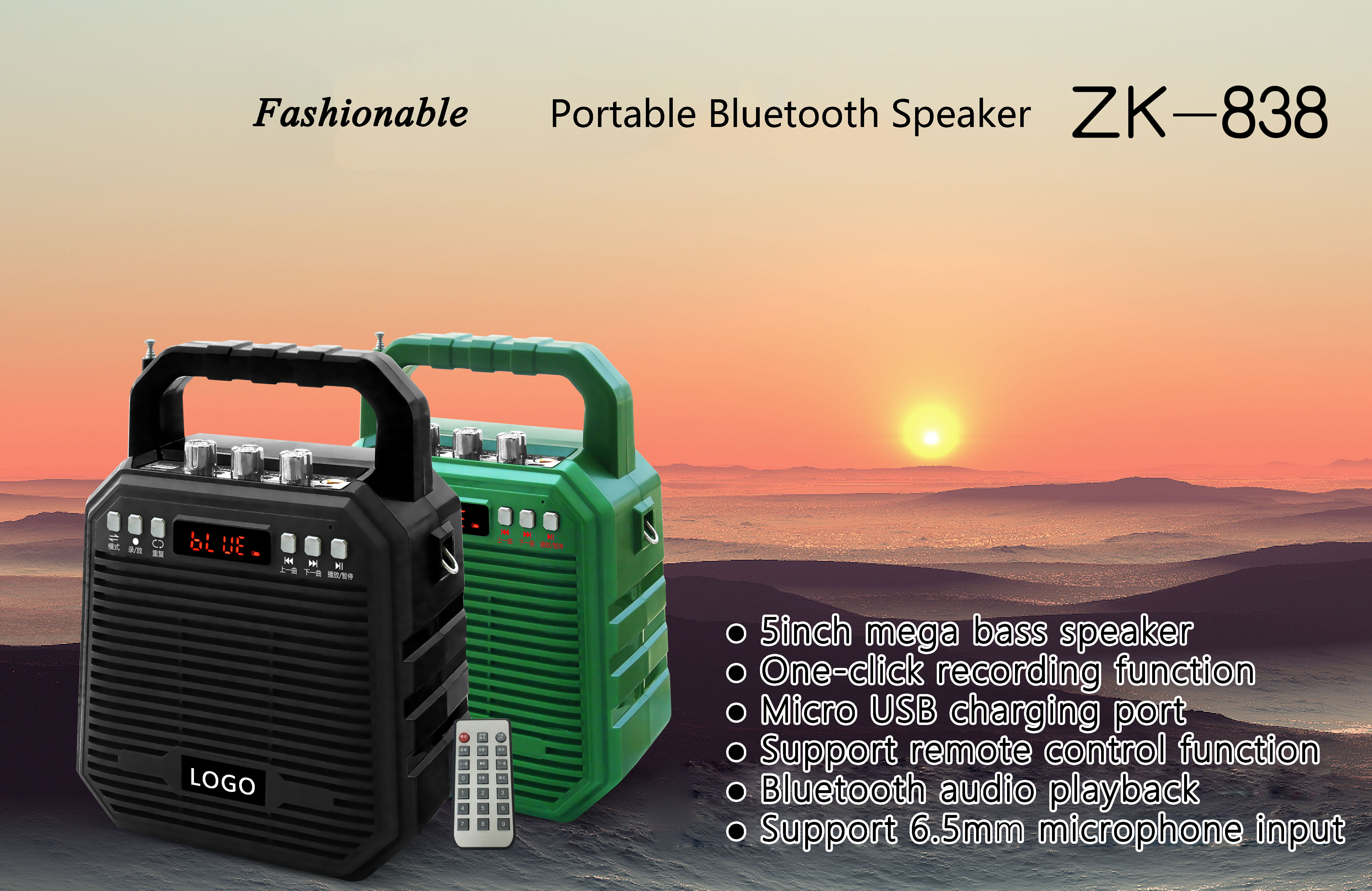 Buy Wholesale China Zk-838 Portbale Bluetooth Speaker For Outdoor Party ...