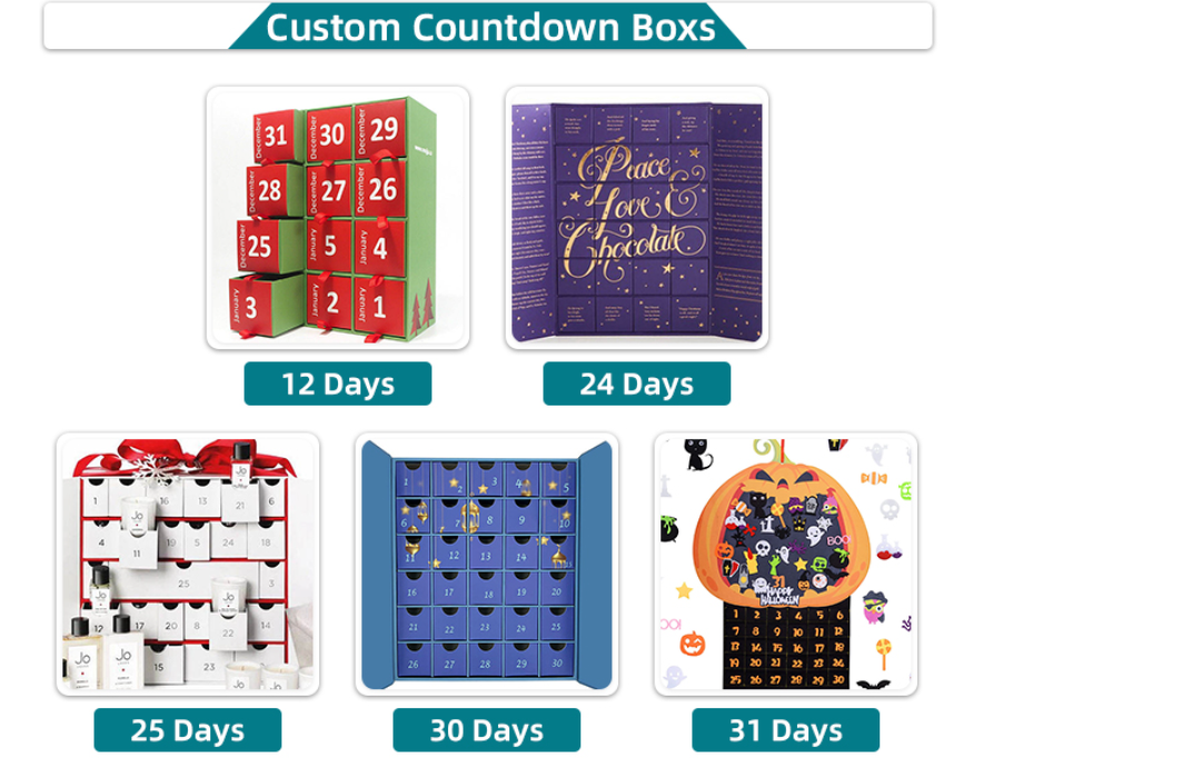 Buy Wholesale China Empty Fidget Advent Calender Cardboard Packaging ...