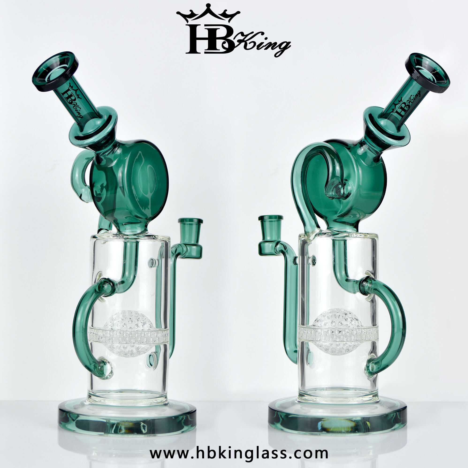 Buy Wholesale China In Stock Hbking Pink Color Recycler Glass Water ...