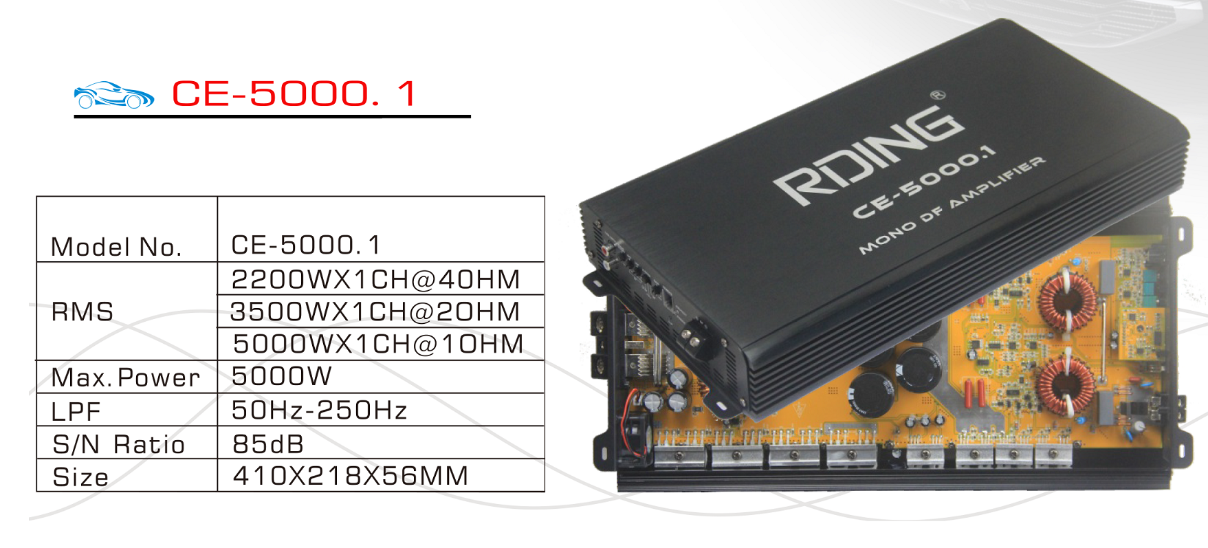 Buy Wholesale China Manufacturer Mono 5000w Car Stereo Amplifier ...