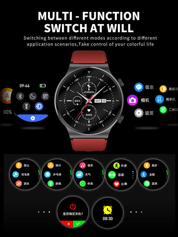 Buy Wholesale China Smart Watch Gps Round Full Touch Reloj Inteligente ...