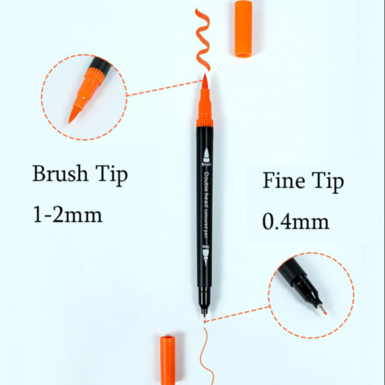 Buy Wholesale China 72 Colors Dual Tip Brush Pens Highlighter 72 Art ...