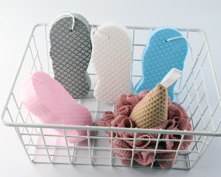 3d Pva Baby Bath Sponge Painless Kids Body Cleaning Bath Toy Sponge Set ...