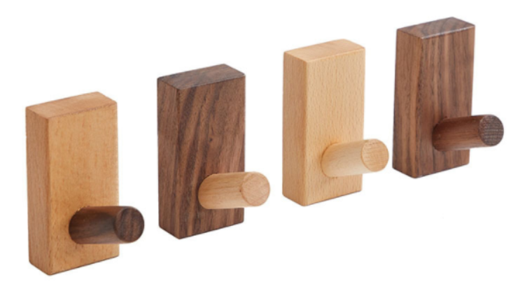 Buy Wholesale China Wall Hooks Decorative Natural Wood Clothes Hanger ...