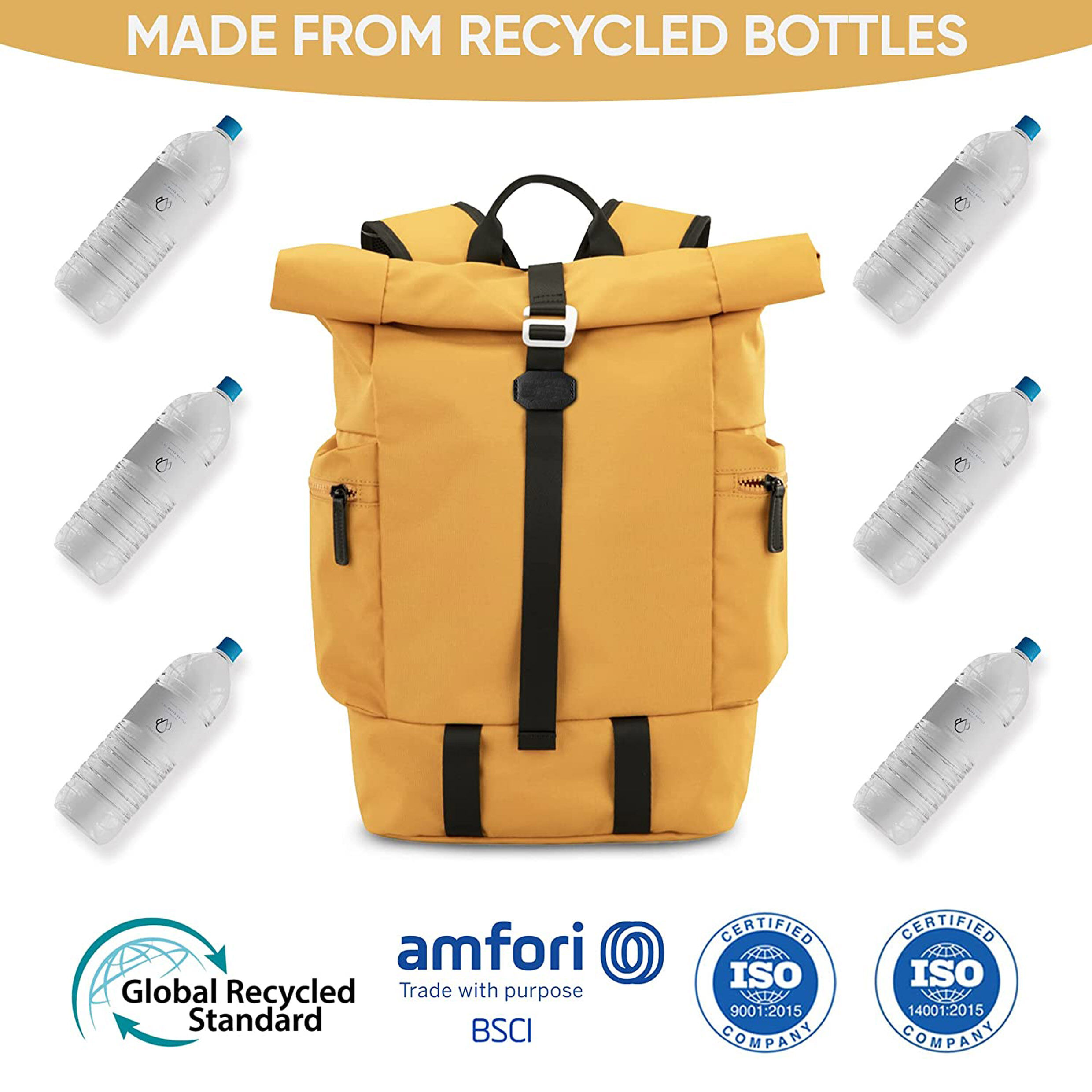 Buy Wholesale China New Custom Unisex Rpet Roll Top Waterproof Trendy ...