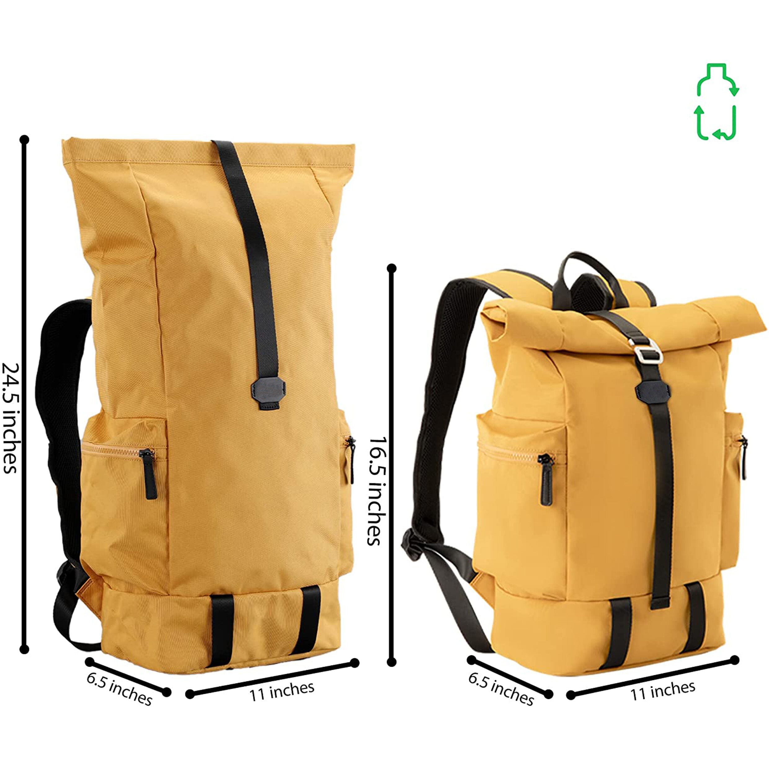 Buy Wholesale China New Custom Unisex Rpet Roll Top Waterproof Trendy ...