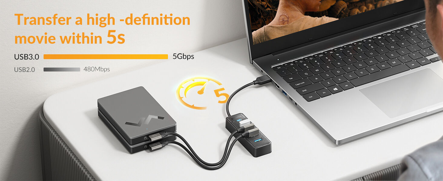 Buy Wholesale China Odm 4-ports Usb 3.0 Hub 5gbps Adapter Portable ...