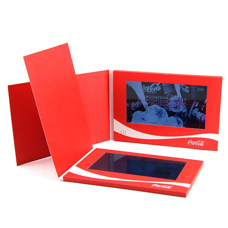 Customized Printing 7 Inch Lcd Screen Video Brochure For Advertising ...