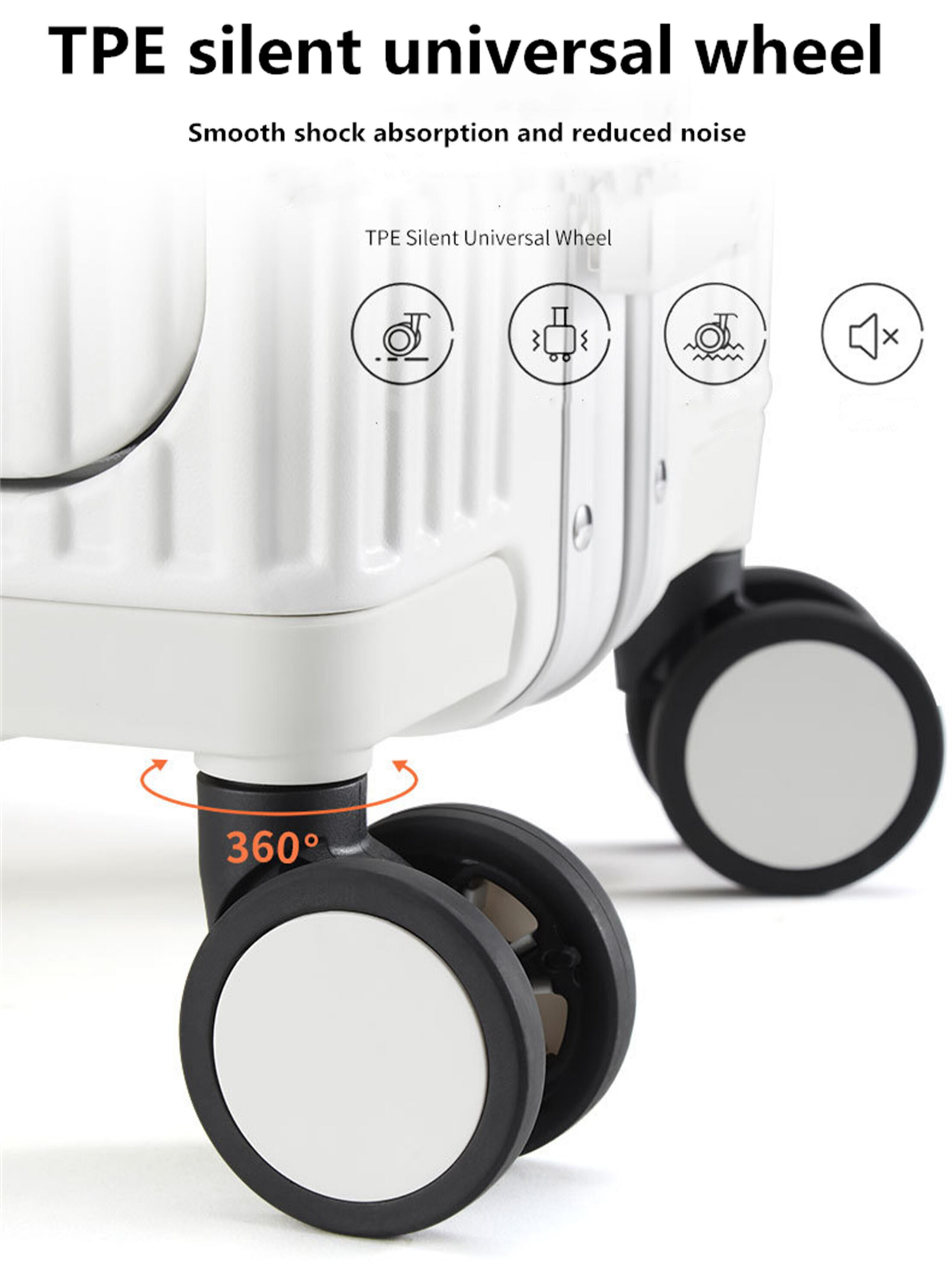 New Designer Trolley Case With Phone Holder Waterproof Smart Luggage ...