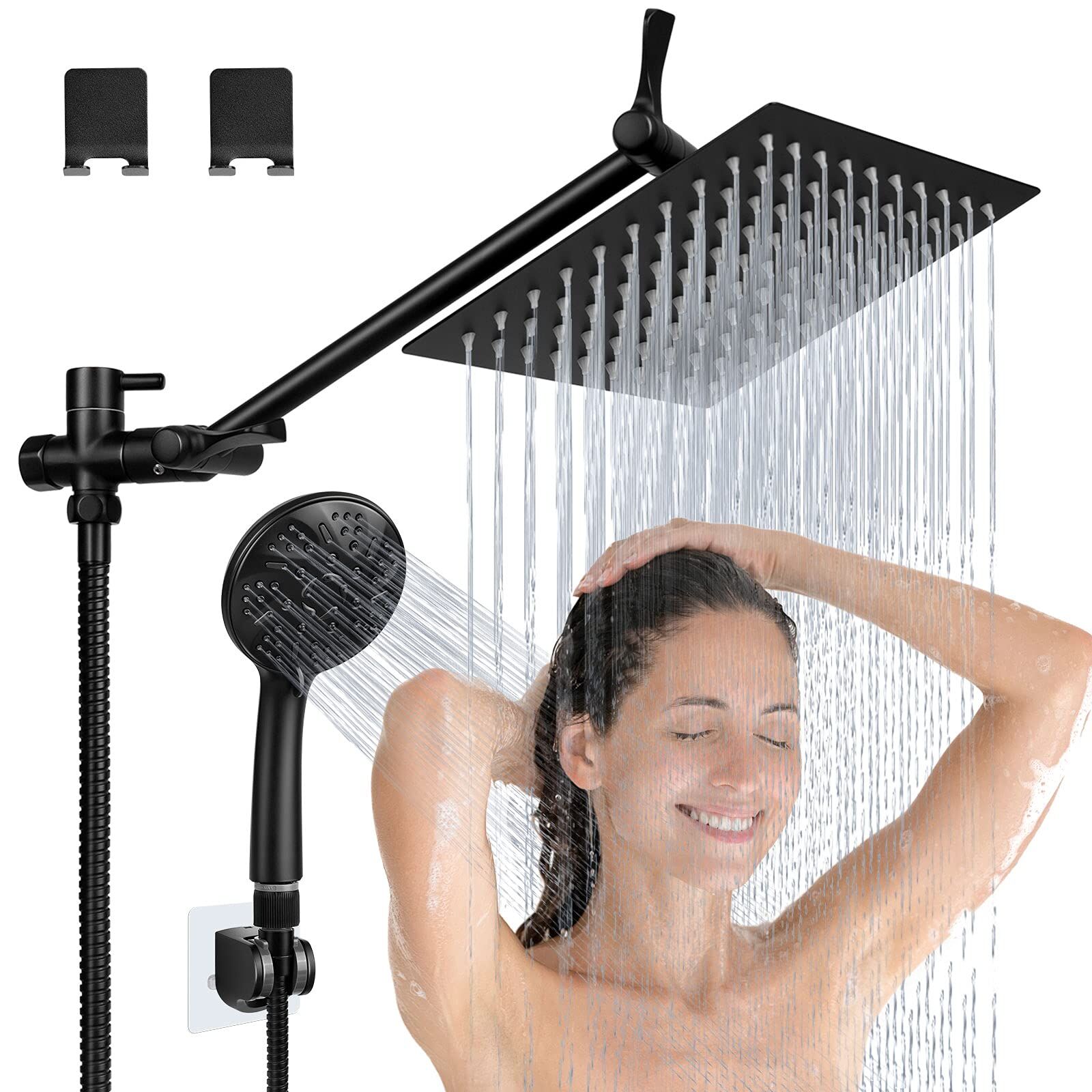 Buy Wholesale Canada Veken 5-setting High Pressure Shower Head, 12 Inch Rain Shower Head With ...