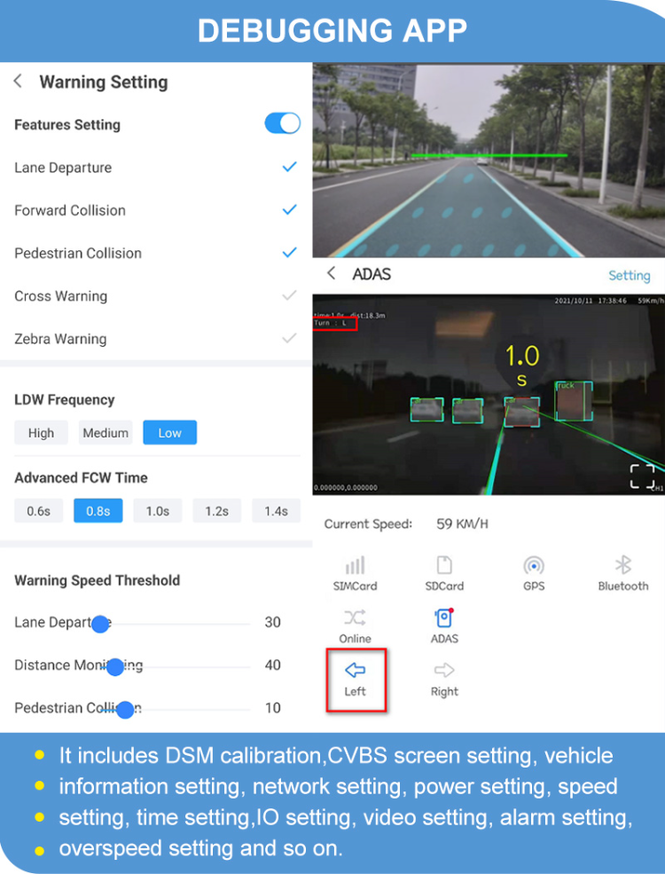 Buy Wholesale China Caredrive Adas Advanced Anti Collision Headway Monitoring Lane Departure ...