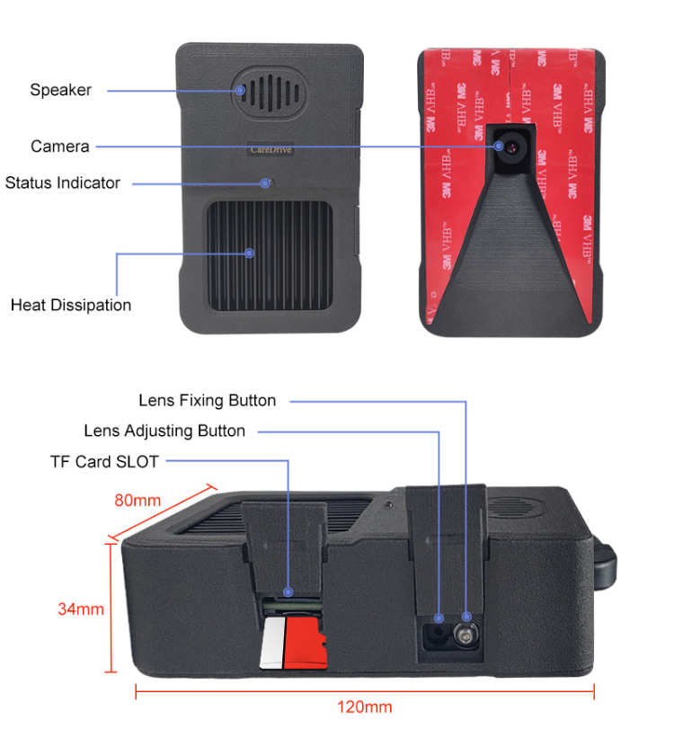 Buy Wholesale China Caredrive Adas Advanced Anti Collision Headway Monitoring Lane Departure ...