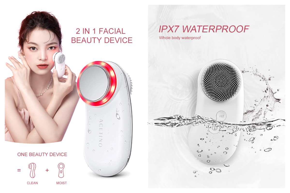 Double Use Beauty Device For Facial Cleansing And Nutrition Lead-in ...